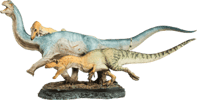 Dinosauria Allosaurus vs Camarasaurus Statue by Sideshow Col | Sideshow ...