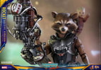 Marvel Rocket Deluxe Version Sixth Scale Figure by Hot Toys | Sideshow ...