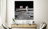 Buzz Aldrin Apollo 11 Flag on the Moon Fine Art Print | Sideshow ...