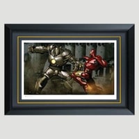 Marvel Iron Man vs Iron Monger Art Print by Sideshow Collect | Sideshow ...