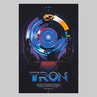 Tron (Primary Edition) Art Print By Cyclops Print Works | Sideshow ...