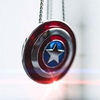 Marvel Captain America Shield Necklace - Large | Sideshow Collectibles