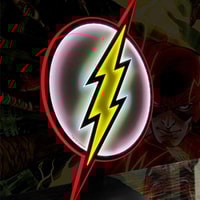 The Flash LED Logo Wall Light | Sideshow Collectibles