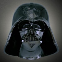 darth vader helmet front