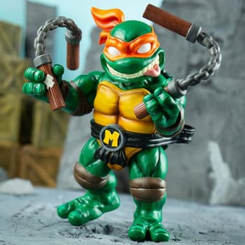 Urban Combat Michelangelo Statue by Mighty Jaxx | Sideshow Collectibles