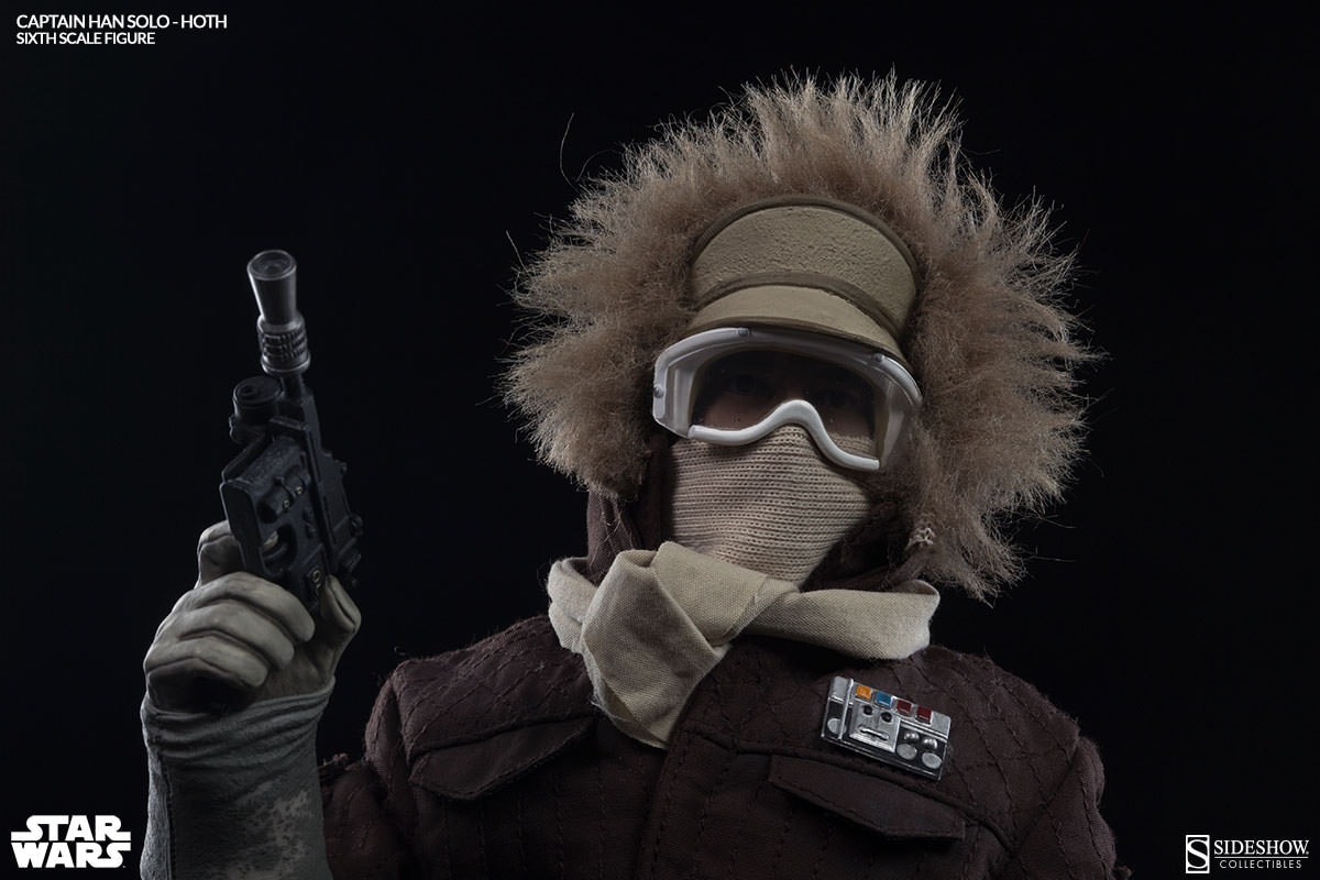 Star Wars Captain Han Solo - Hoth Sixth Scale Figure by Side | Sideshow ...