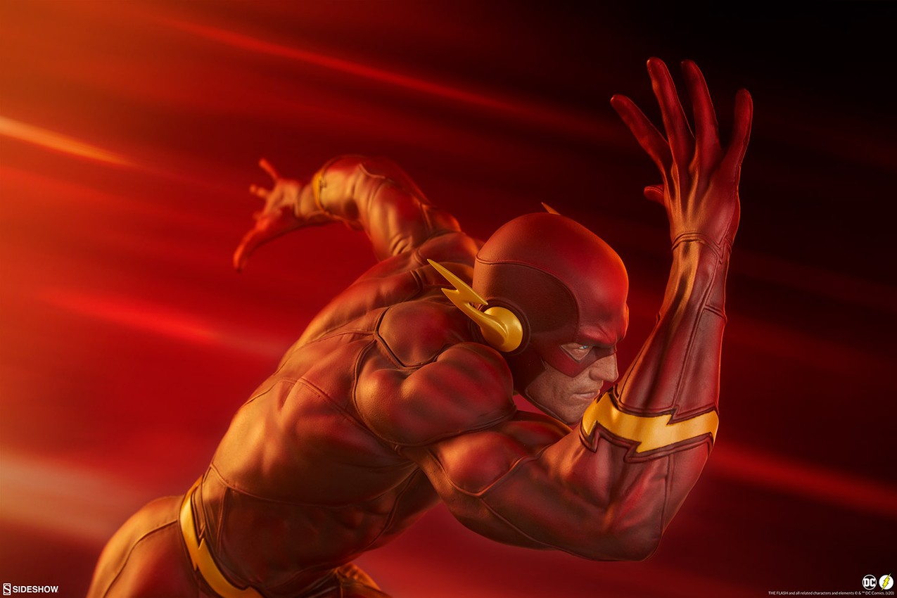 the flash running side view
