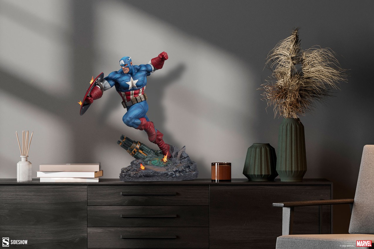 Captain America Premium Format Figure | Sideshow Collectibles