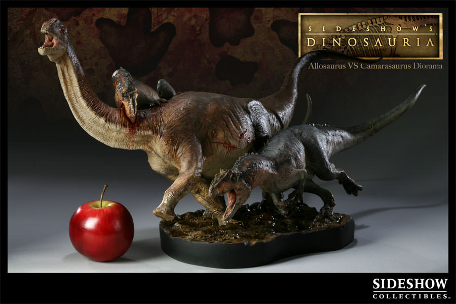 Dinosauria Allosaurus VS Camarasaurus Polystone Diorama by Sideshow ...