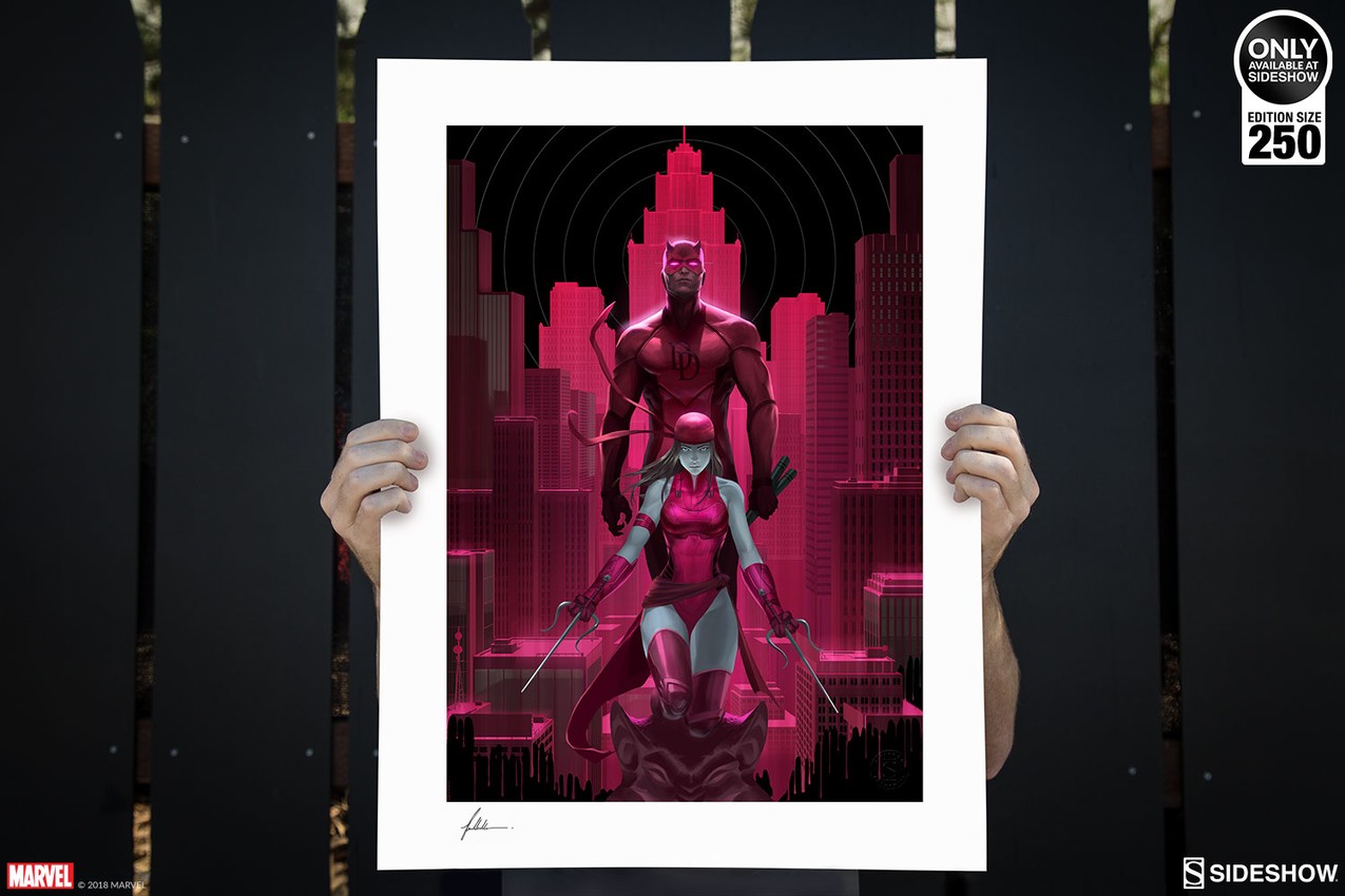 Marvel Daredevil & Elektra Art Print by Sideshow Collectibles ...