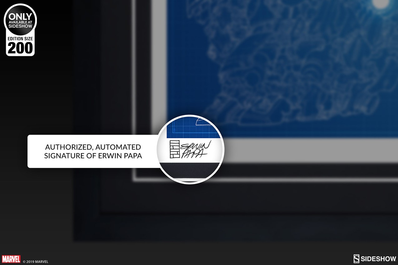 The Hulkbuster Blueprint Variant Fine Art Print by Erwin Papa ...