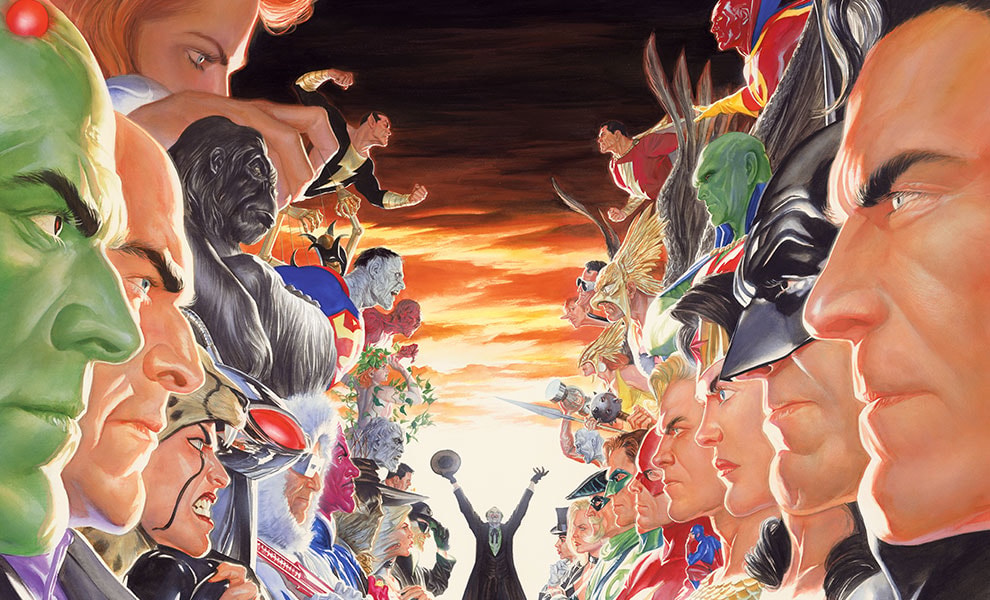 Absolute Justice Battle Fine Art Lithograph by Alex Ross | Sideshow ...