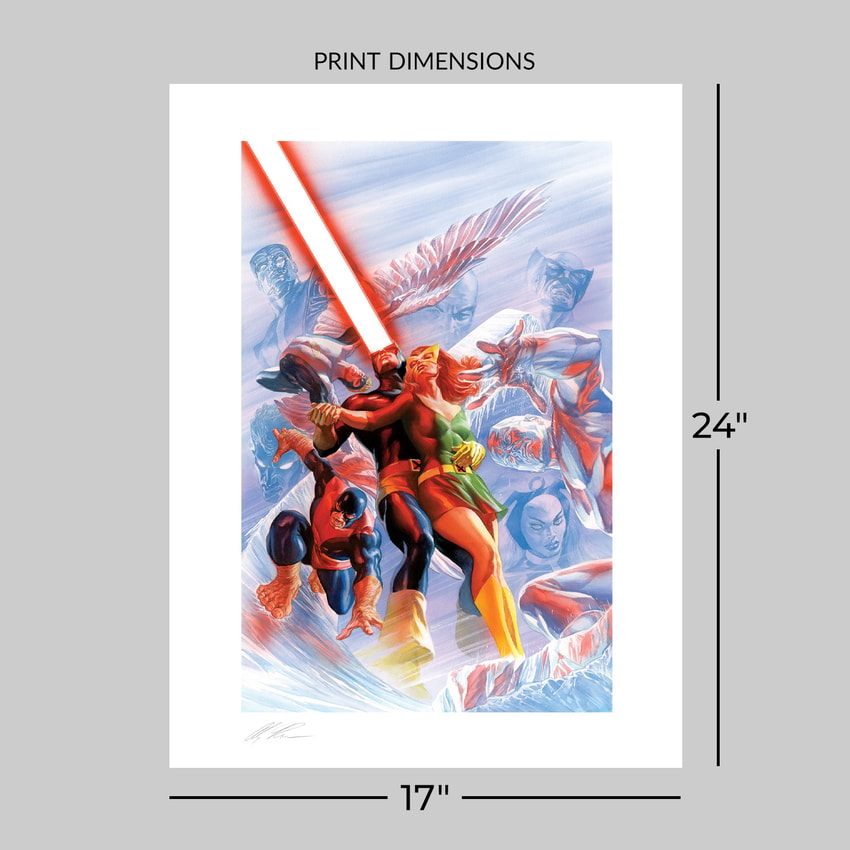 Uncanny X-Men Fine Art Lithograph by Alex Ross Art | Sideshow Collectibles