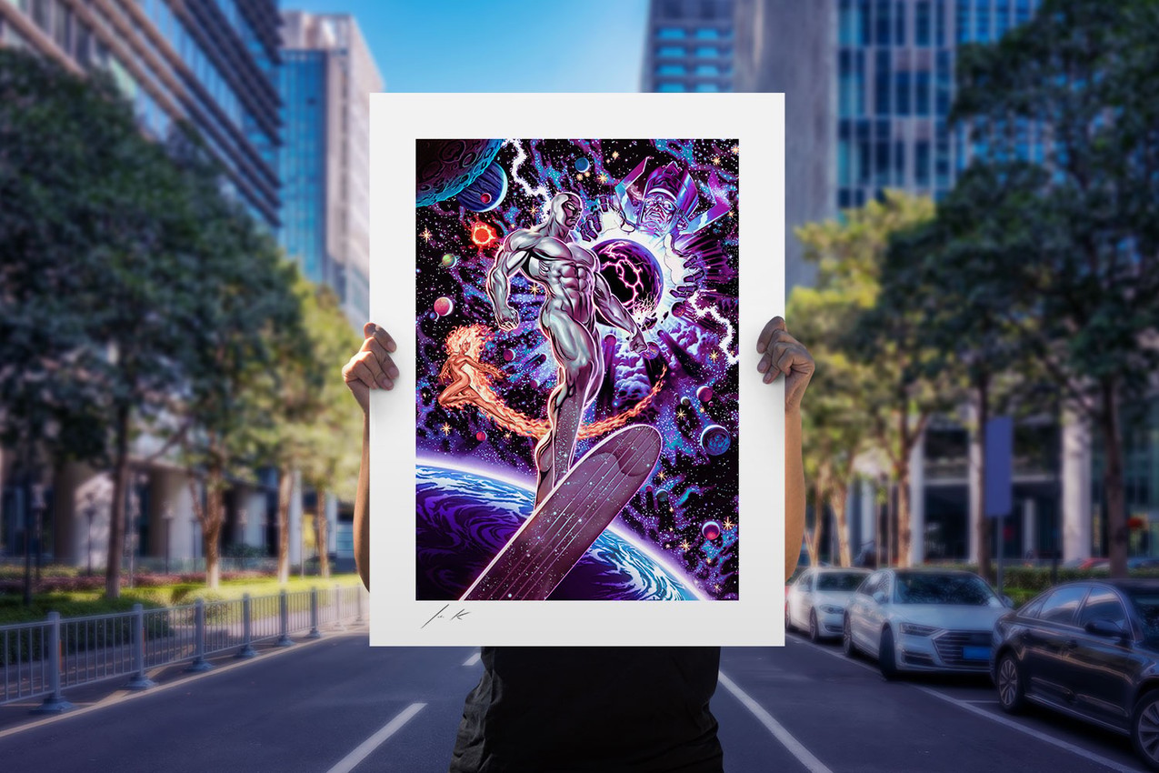 Heralds of Galactus Fine Art Print by John Keaveney | Sideshow Collectibles