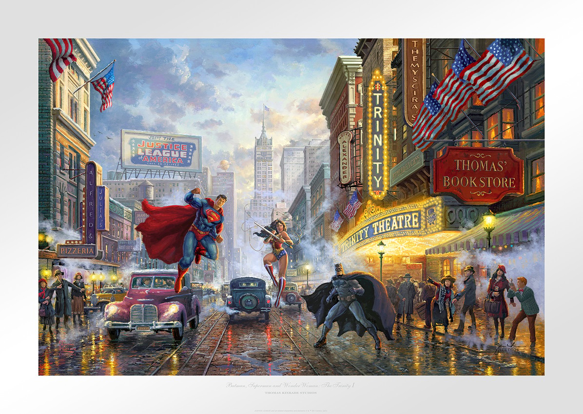 Batman, Superman, and Wonder Woman: The Trinity I Art Print by Thomas ...