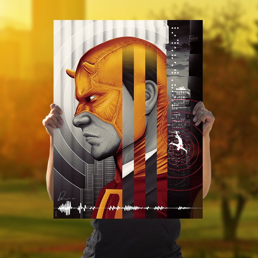 Daredevil: The Man Without Fear Fine Art Print by Doaly | Sideshow ...
