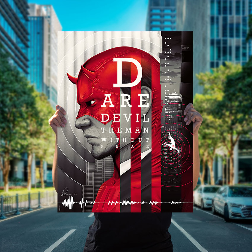 Daredevil: The Man Without Fear Fine Art Print by Doaly | Sideshow ...