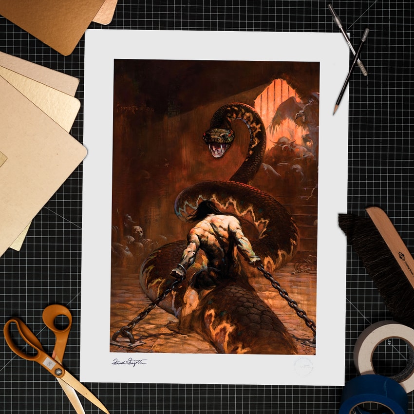 Chained Fine Art Print by Frank Frazetta | Sideshow Collectibles