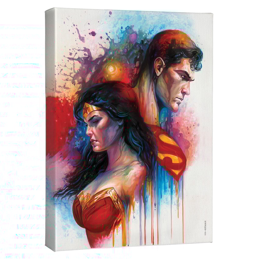 abstract superhero art