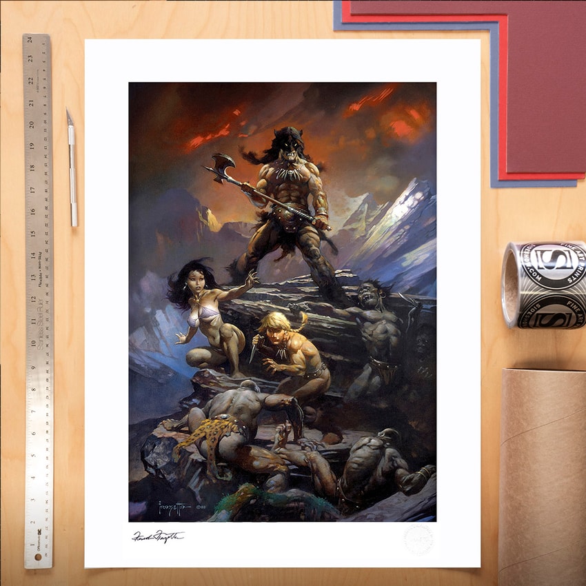Fire and Ice Fine Art Print by Frank Frazetta | Sideshow Collectibles