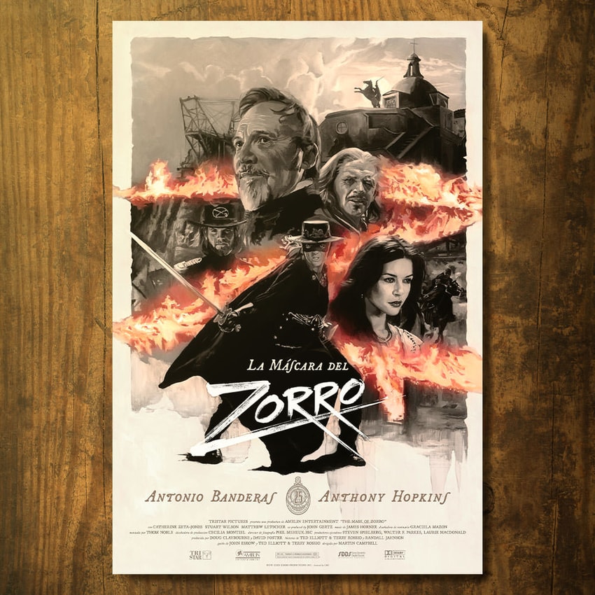 The Mask of Zorro (Spanish Variant) Art Print by Cellar Door Gallery ...