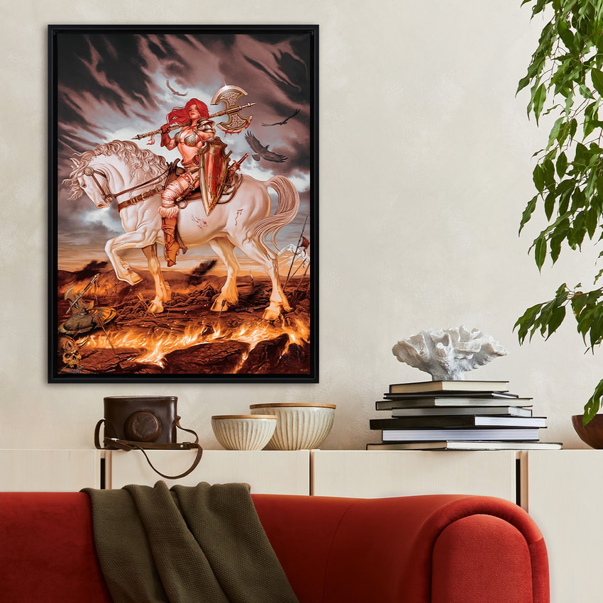 Red Sonja: World on Fire Fine Art Print by John Keaveney | Sideshow ...