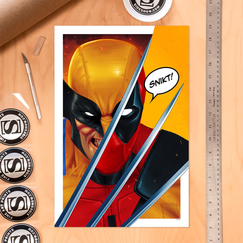 Wolverine vs Deadpool Fine Art Print by Doaly | Sideshow Collectibles