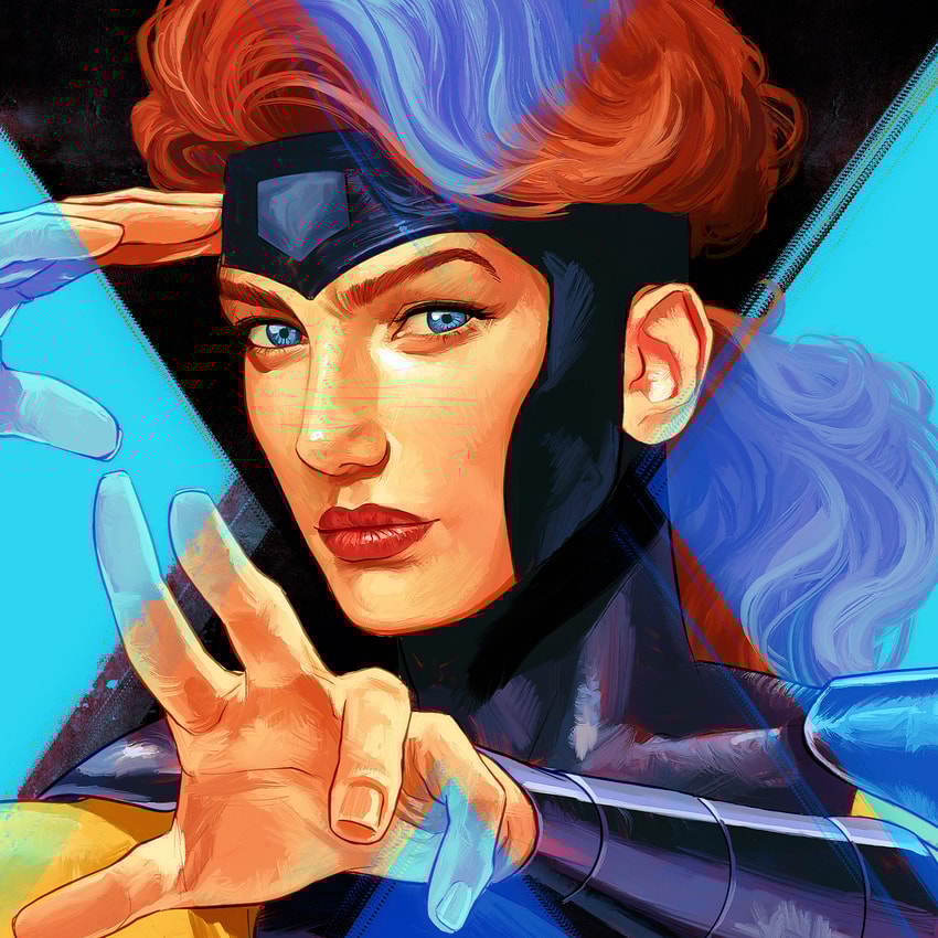 X-Men Portraits: Jean Grey Fine Art Print by Uzuri | Sideshow Collectibles