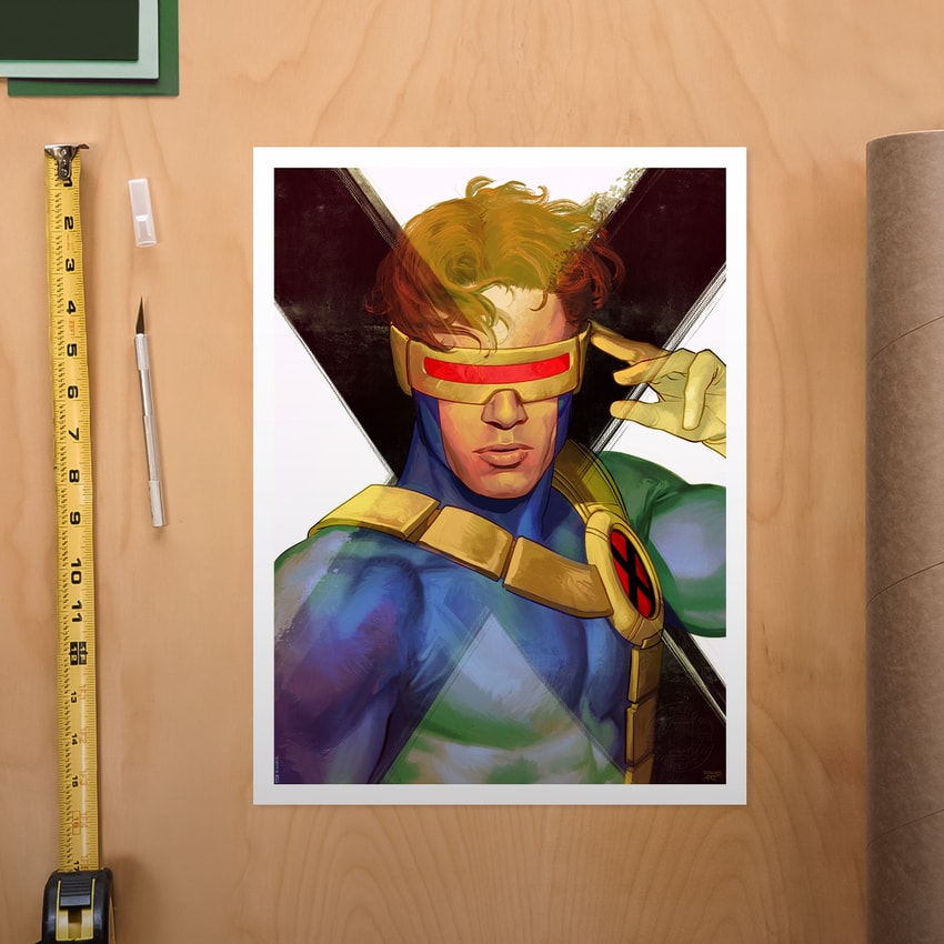 X Men Portraits Cyclops Fine Art Print By Uzuri Sideshow Collectibles