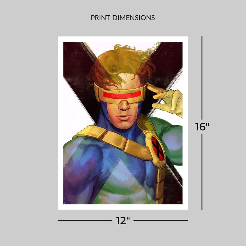 X-Men Portraits: Cyclops Fine Art Print by Uzuri | Sideshow Collectibles