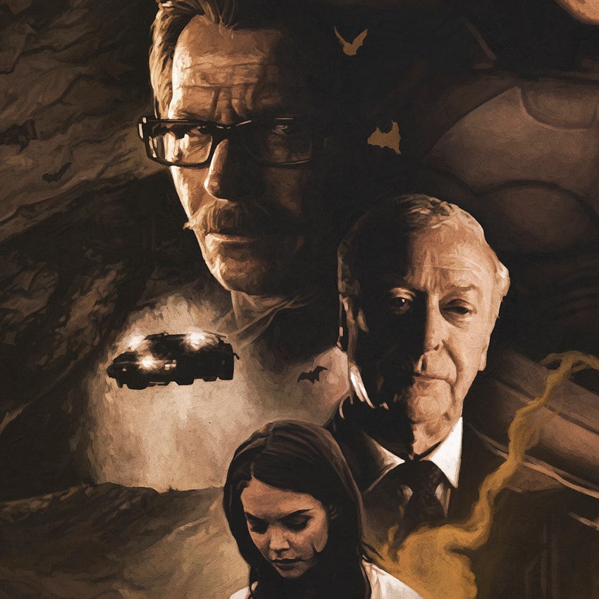 Batman Begins Movie Poster by Adam Demarti | Sideshow Collectibles