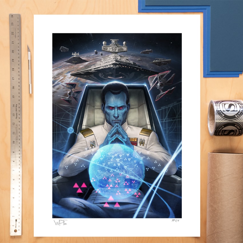 Grand Admiral Thrawn™ Fine Art Print by Darren Tan | Sideshow Collectibles