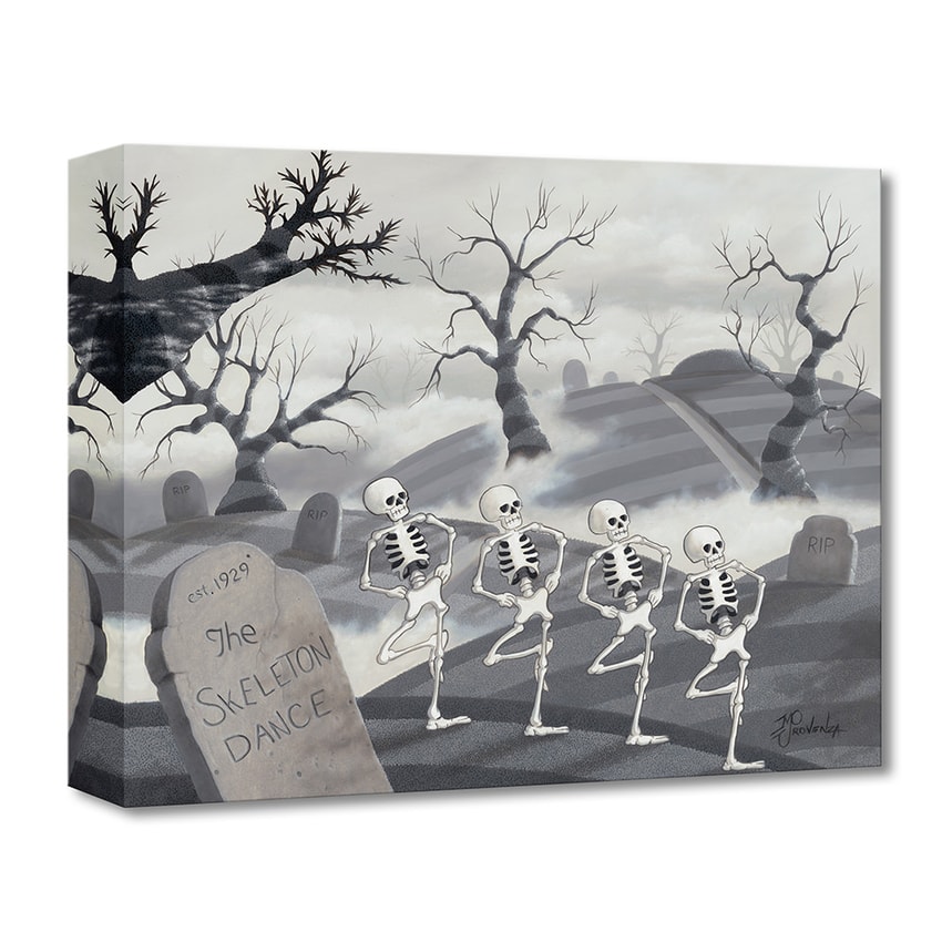 dancing skeleton print