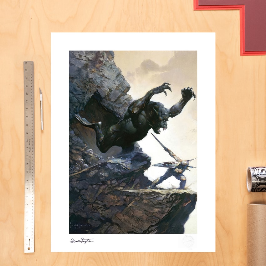 Cave Demon Fine Art Print by Frank Frazetta | Sideshow Collectibles