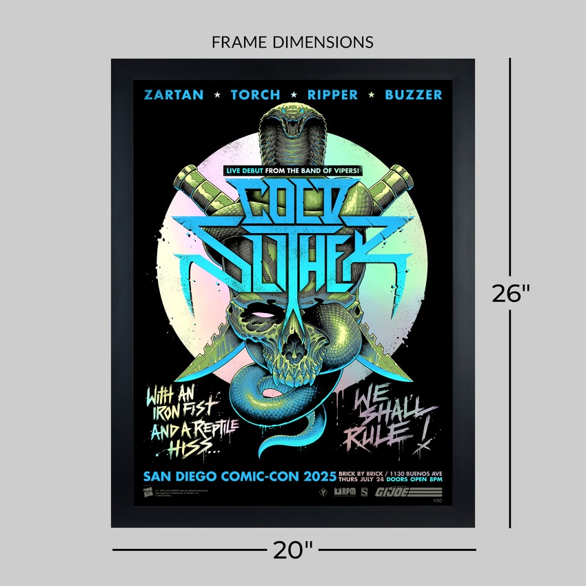 Cold Slither Swampfire Variant Screenprint by Luke Preece | Sideshow ...