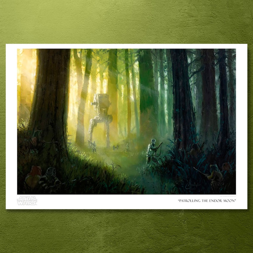 Star Wars Endor Art ArtStation Endor Imperial Base Environment
