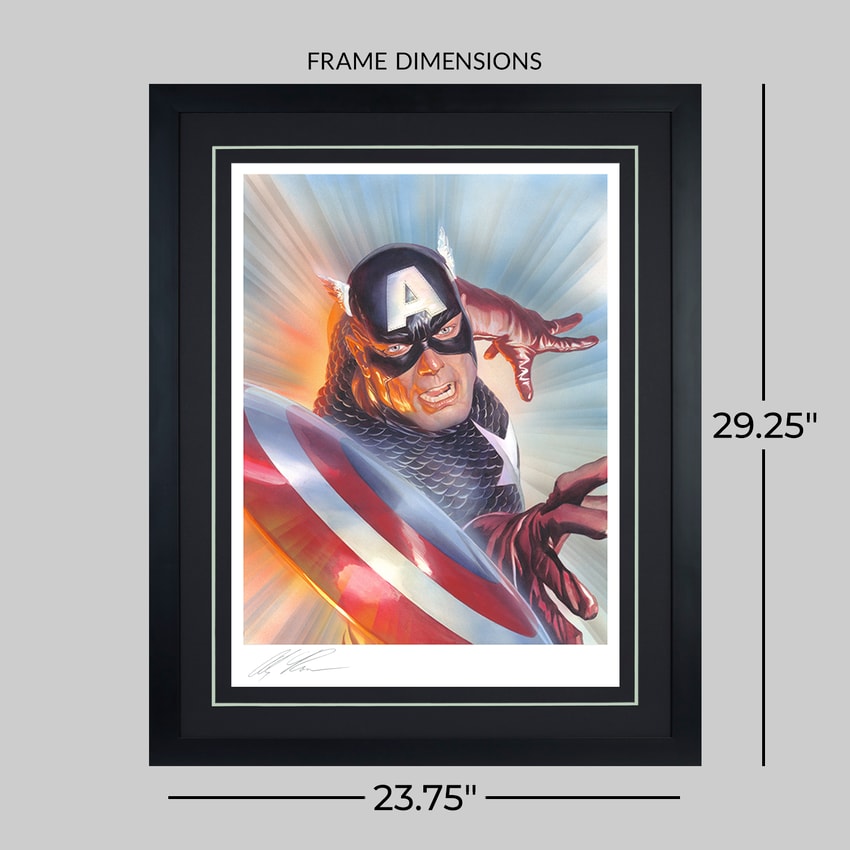 Marvelocity: Captain America Fine Art Print by Alex Ross | Sideshow ...