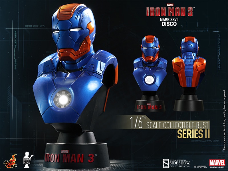 Marvel Iron Man Mark 27 - Disco Collectible Bust by Hot Toys | Sideshow ...