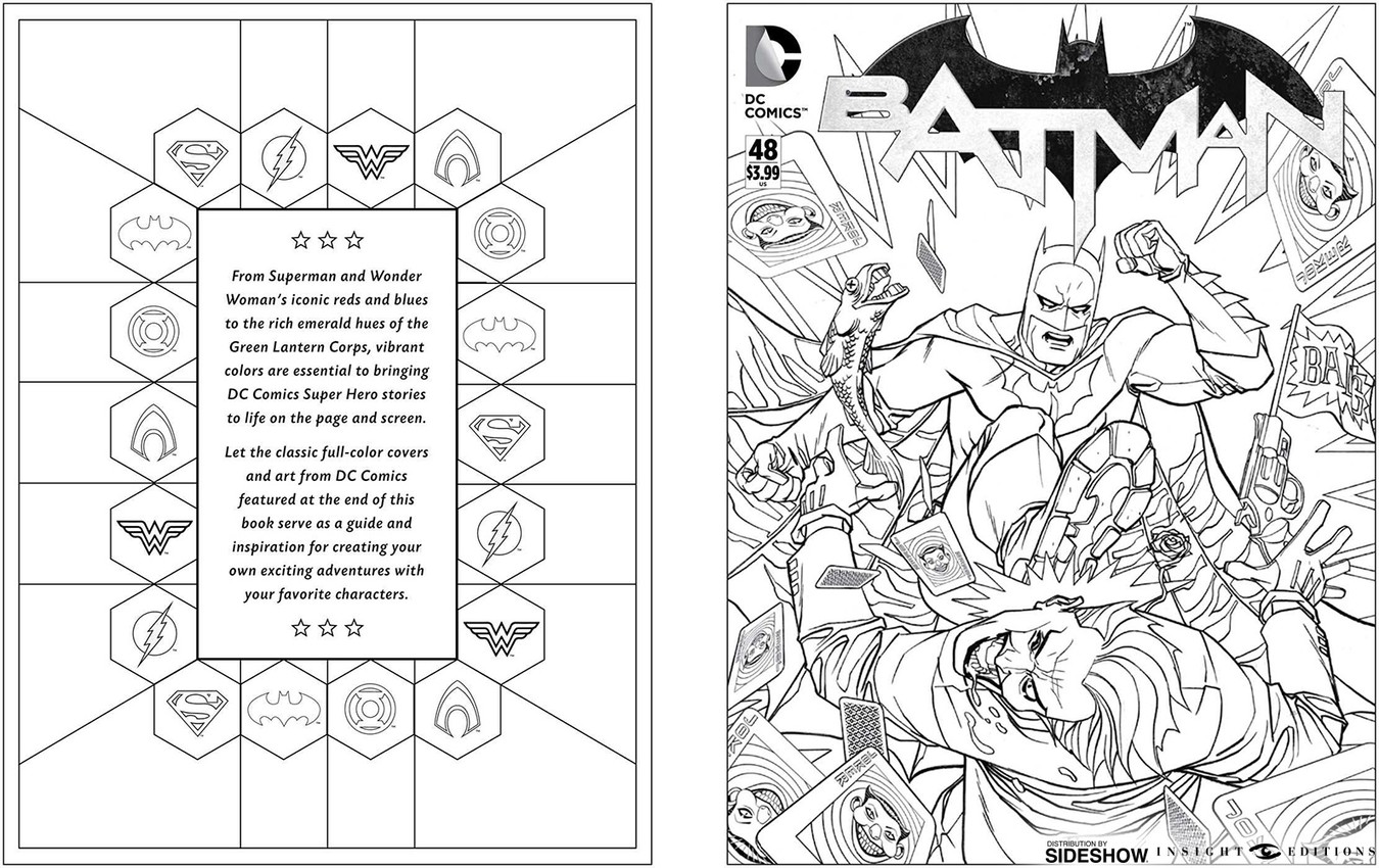 coloring pages dc super heroes