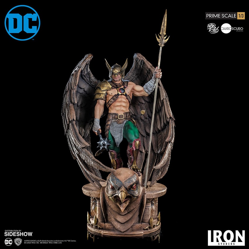 DC Comics Hawkman Closed Wings Statue by Iron Studios | Sideshow ...