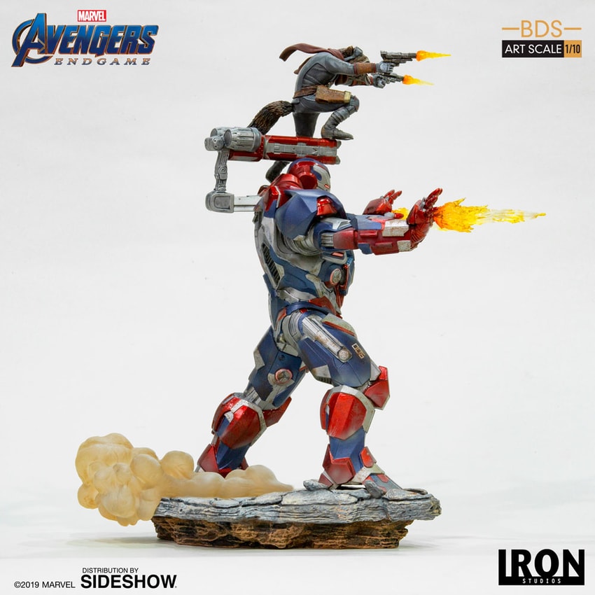Marvel Iron Patriot & Rocket Statue by Iron Studios | Sideshow Collectibles