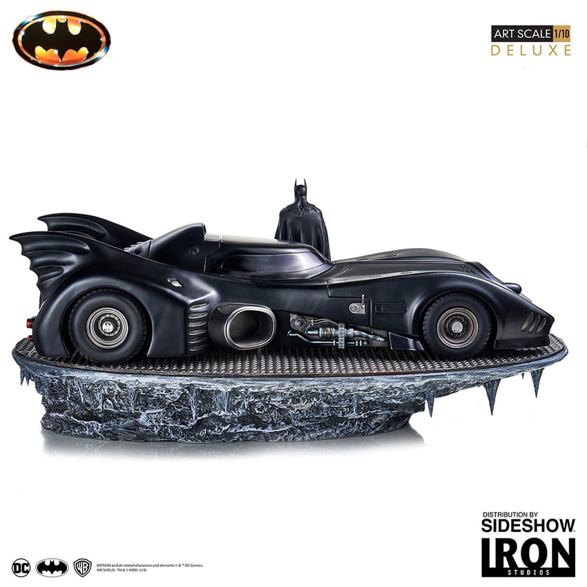 Batman & Batmobile Deluxe Art Scale Statue by Iron Studios | Sideshow ...