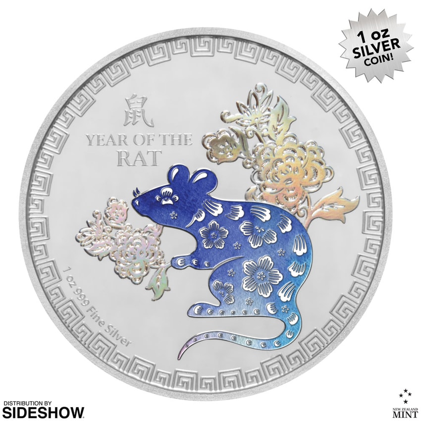 2020 Year of the Rat 1oz Silver Coin by New Zealand Mint | Sideshow ...