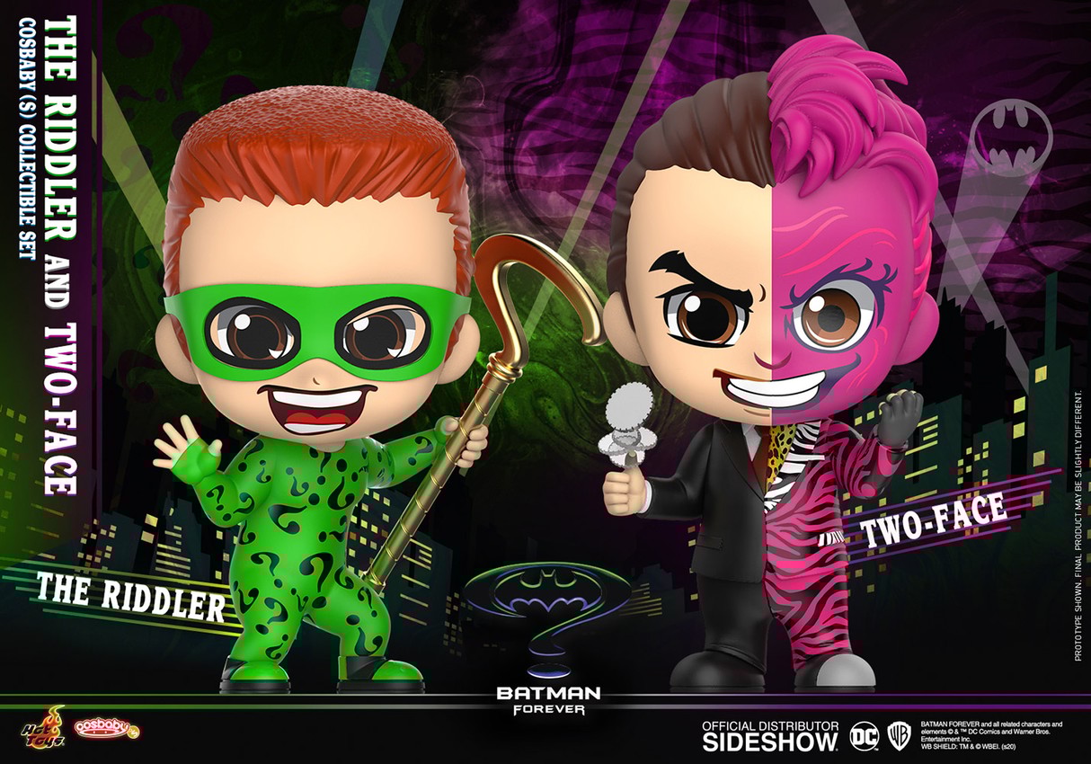 The Riddler and Two-Face Cosbaby(S) by Hot Toys | Sideshow Collectibles