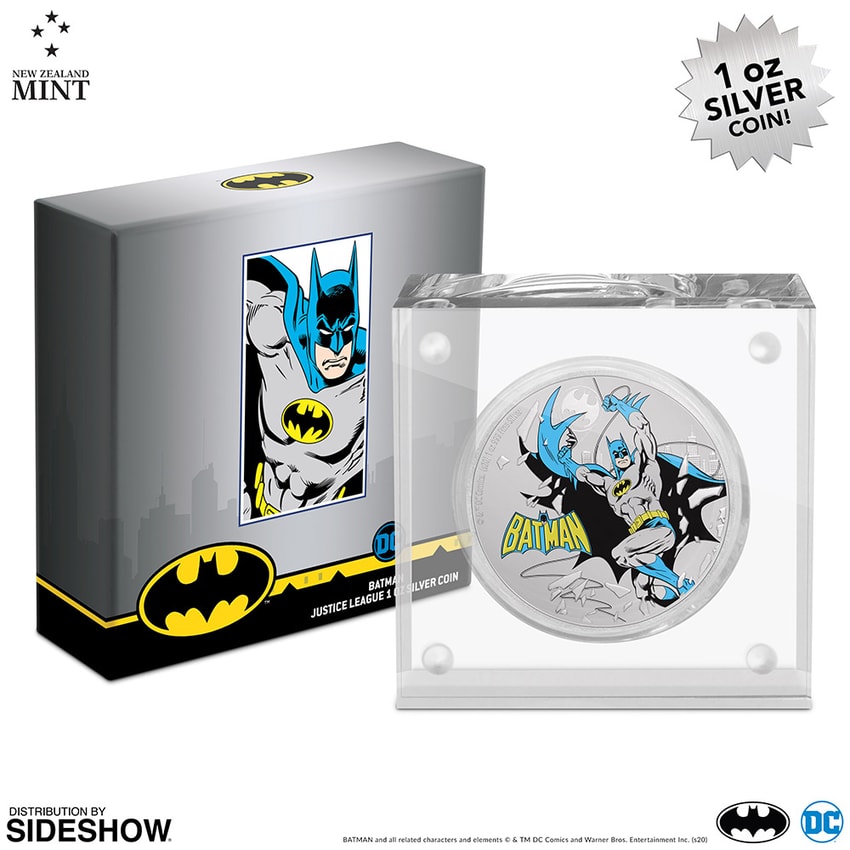 DC Comics 2020 JLA Batman 1oz Silver Coin by New Zealand Mint ...