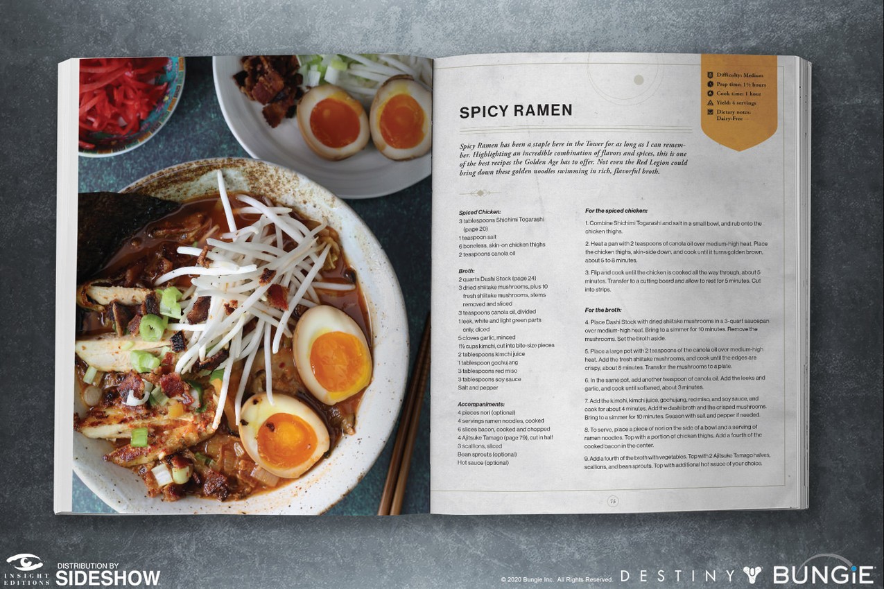 Destiny: The Official Cookbook by Insight Editions | Sideshow Collectibles