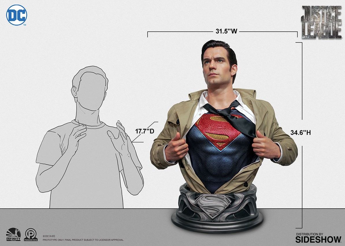 Superman Life-Size Bust | Sideshow Collectibles