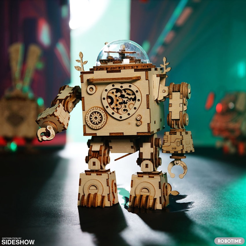 Orpheus Robot Steampunk Music Box 3D Wood Puzzle | Sideshow Collectibles