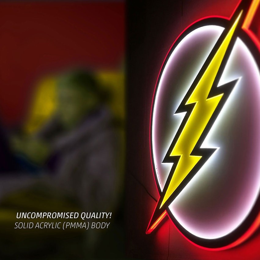 The Flash LED Logo Wall Light | Sideshow Collectibles