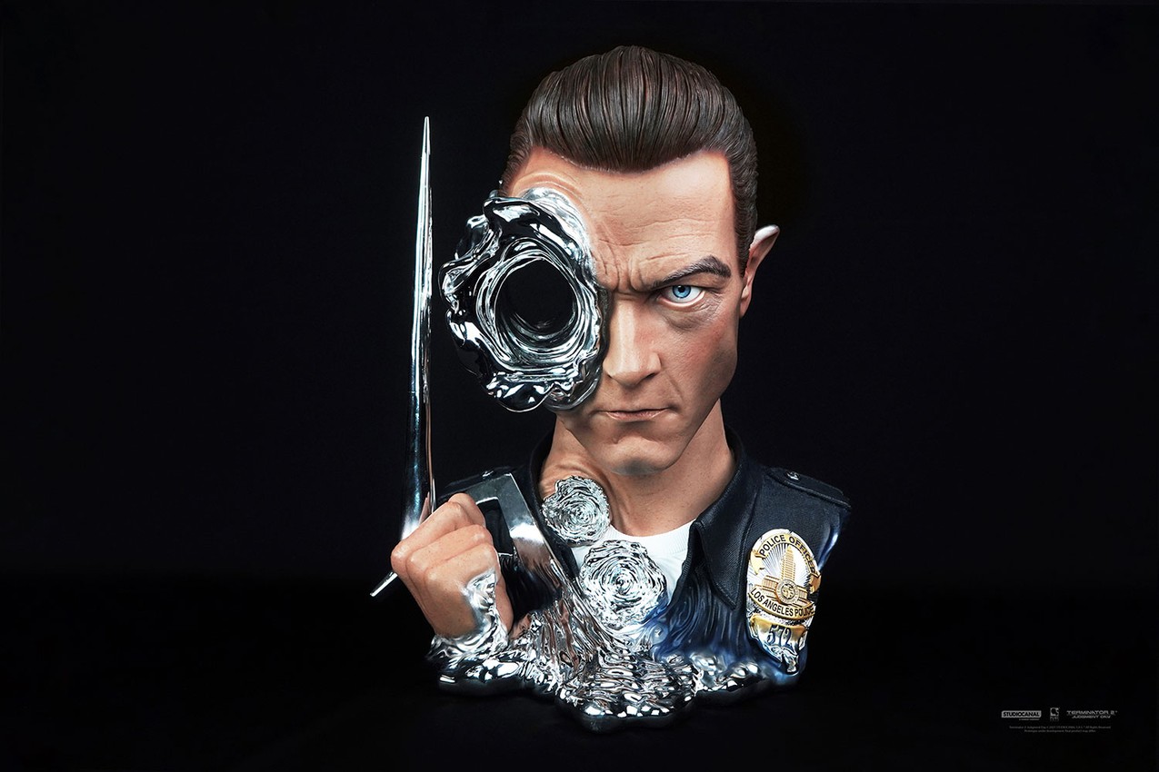T-1000 (Deluxe Version) Art Mask 1:1 Scale | Sideshow Collectibles
